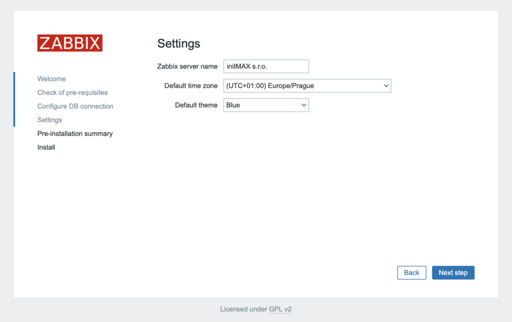 Zabbix 6.0 - instructions for installation in 5 minutes - initMAX s.r.o.