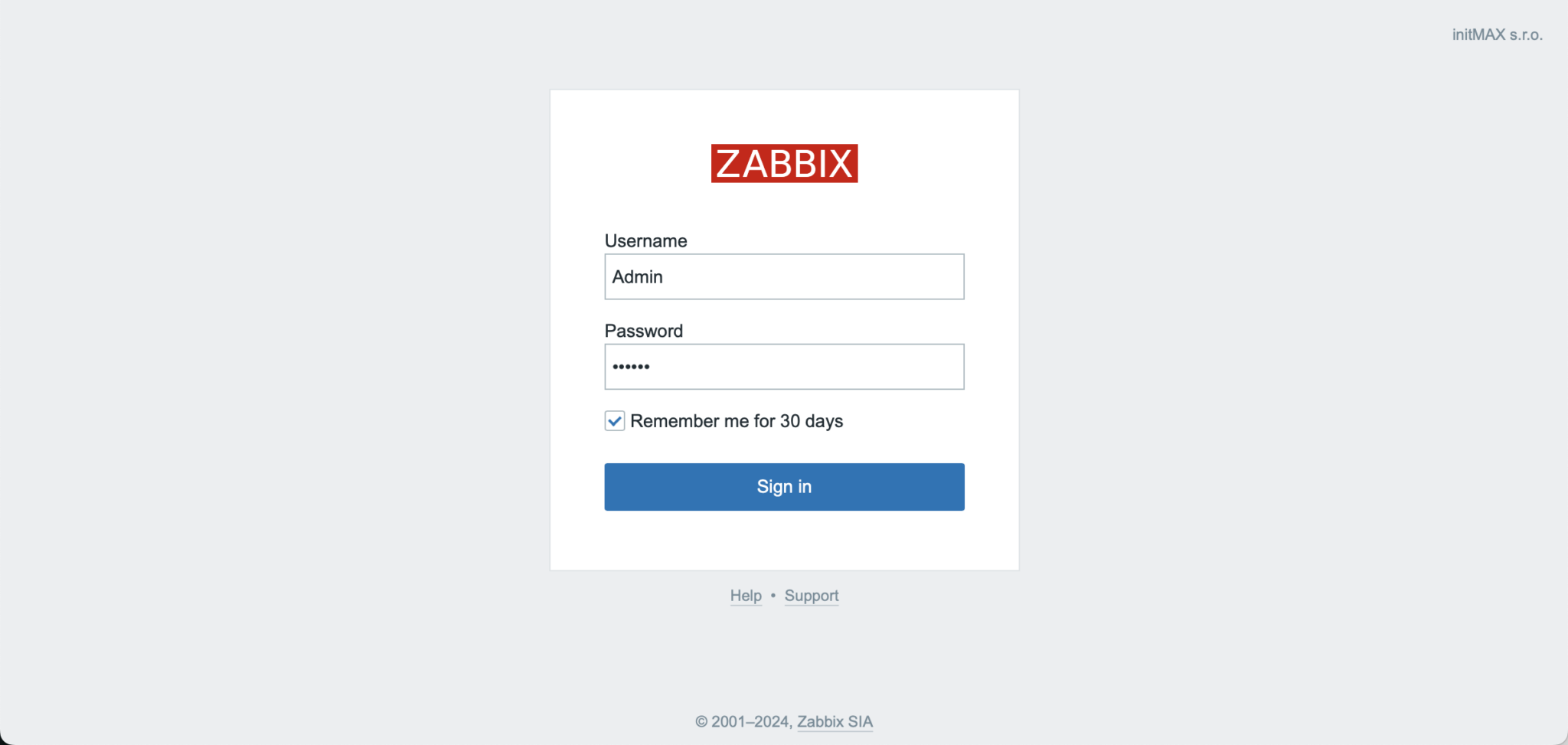 Zabbix 6.0 - instructions for installation in 5 minutes - initMAX s.r.o.