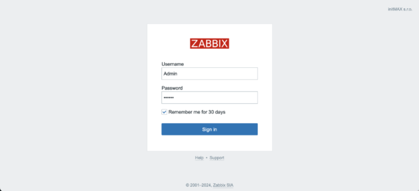 Zabbix 7.0 - instructions for installation in 5 minutes - initMAX s.r.o.