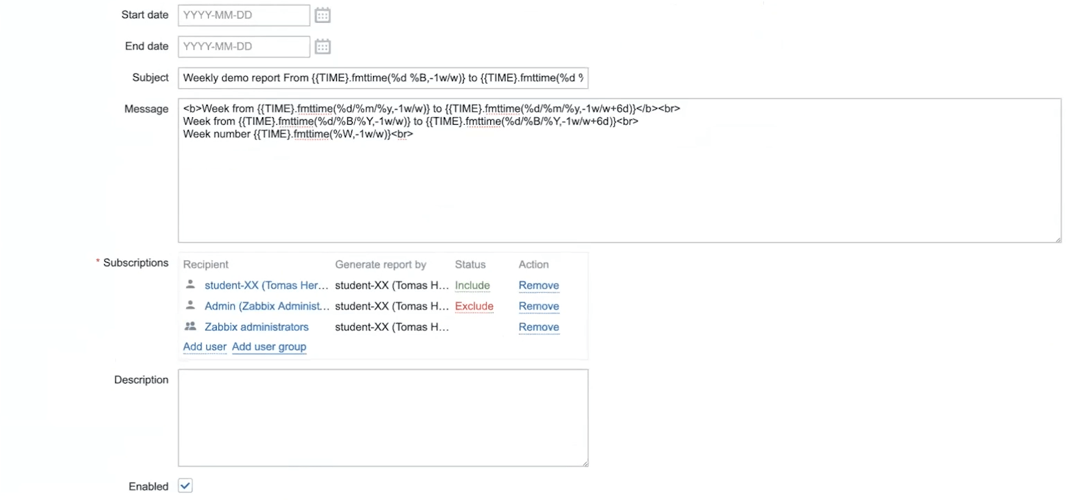 Reporting in Zabbix 7.0 - initMAX s.r.o.