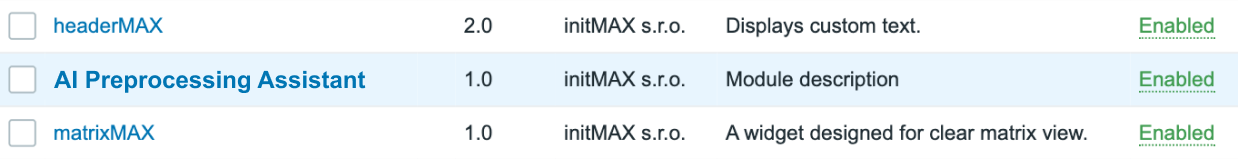 AI Preprocessing Assistant - initMAX s.r.o.