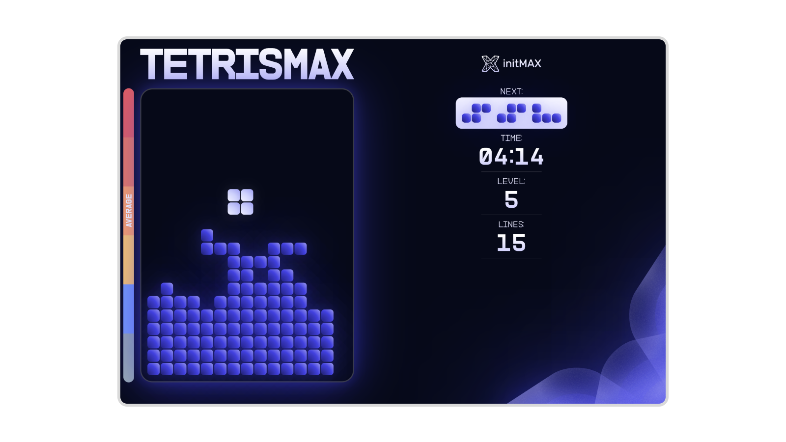tetrisMAX game - initMAX s.r.o.